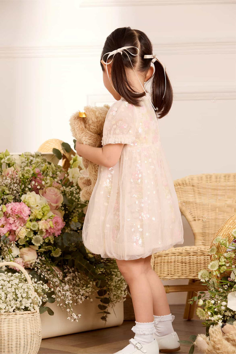 Confetti Baby Dress – Champagne | Needle & Thread