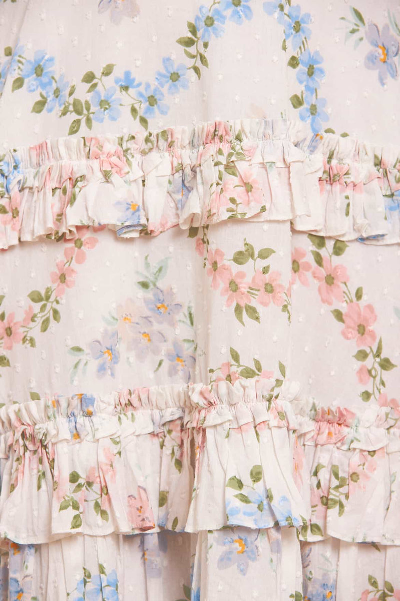 Dancing Daisies Cotton Backless Micro Mini Dress – Multi | Needle & Thread